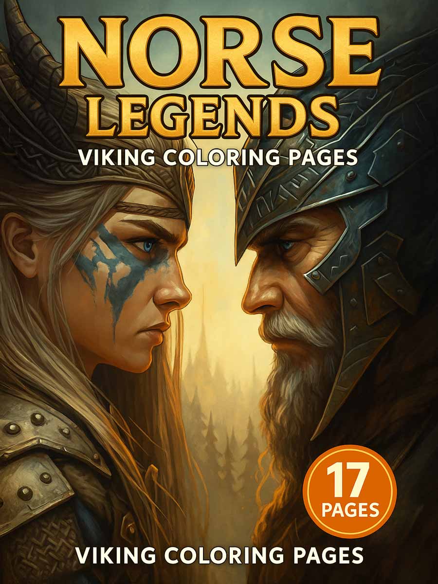 Norse Legends – 17 Viking Coloring Pages - Kids Coloring Printables